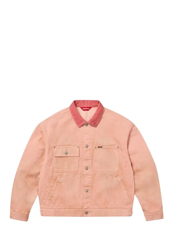 Supreme Distressed Selvedge Trucker Jacket - Pink