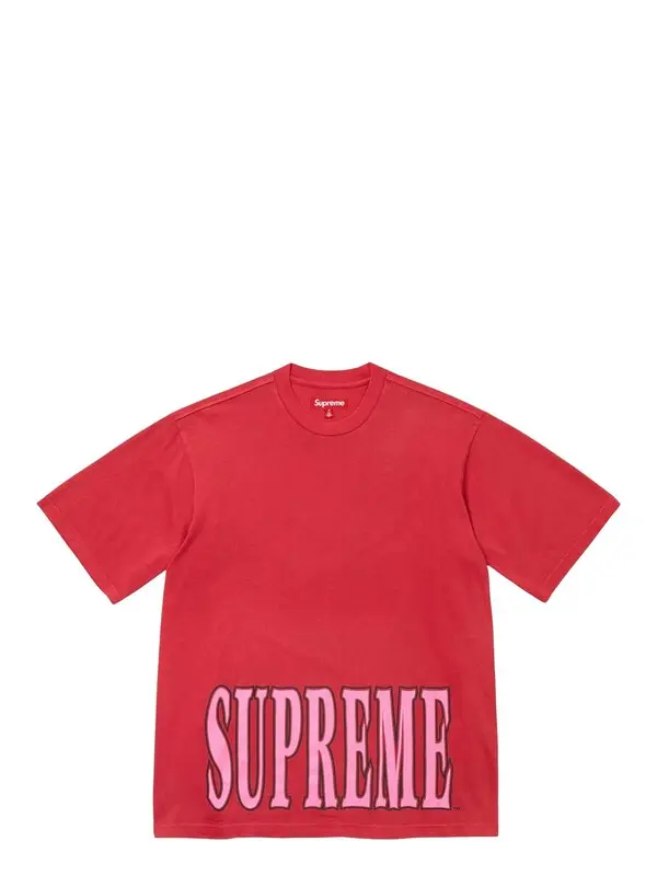 Supreme Cracked Stretch Short-sleeve Top - Red