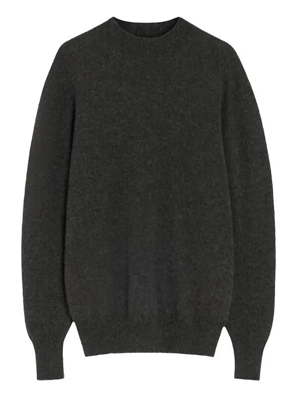 LEMAIRE Mock Neck Sweater - Brown