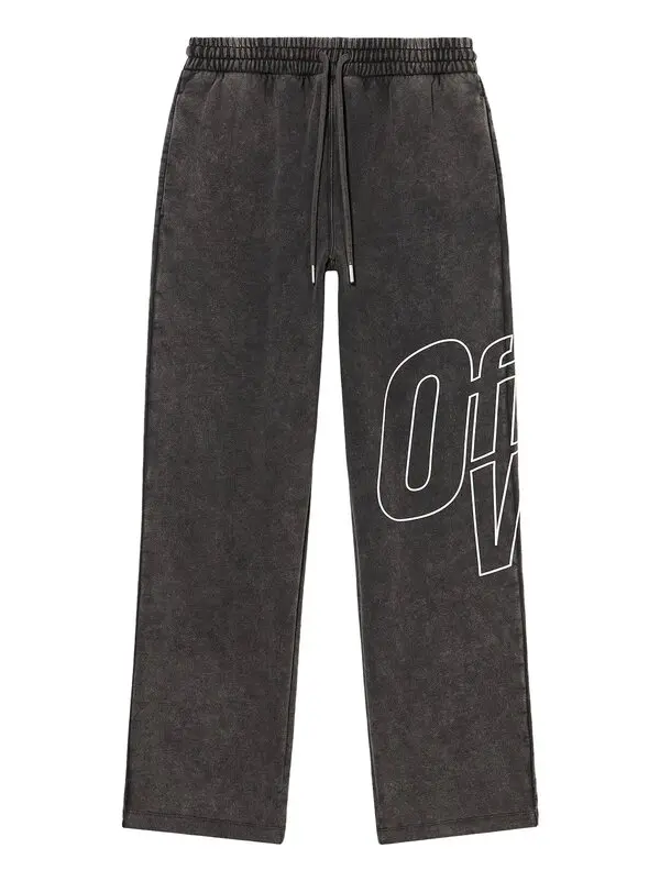 Off-White Outline Arrow Sweatpants - Black