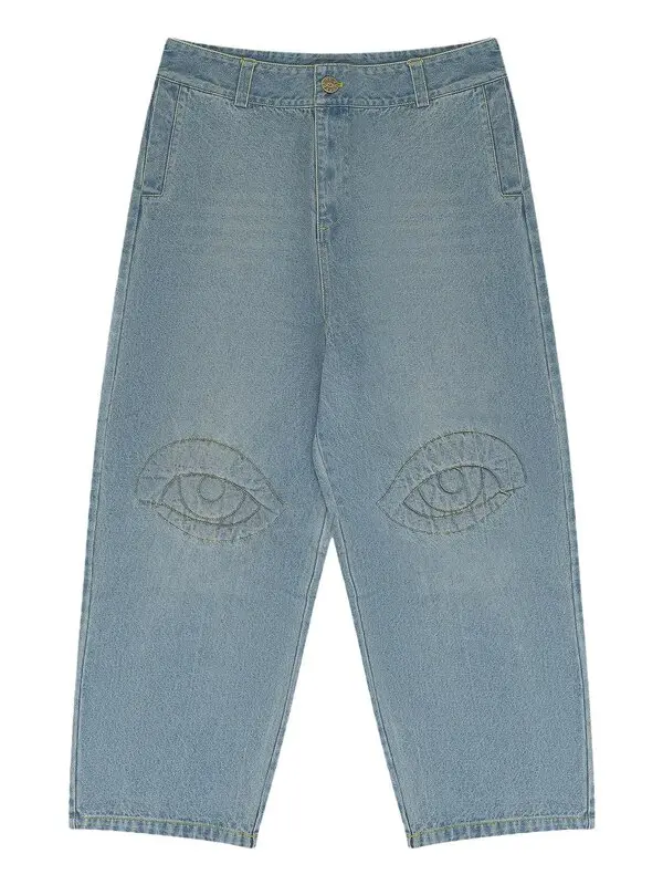 HOUSE OF ERRORS Eye Pad Straight Fit Jeans - Blue