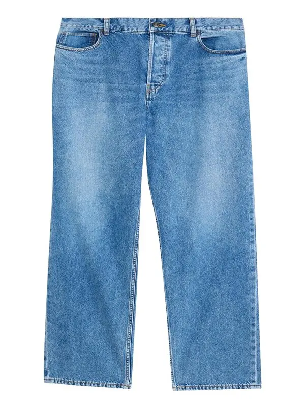 THE ROW Ross Straight Leg Jeans - Medium Blue