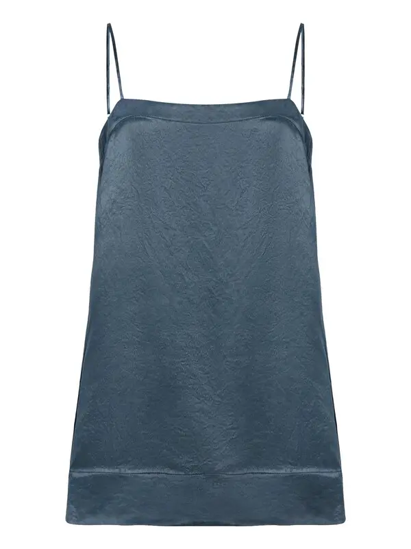 Bondi Born Kobe Satin Mini Slip Dress - Blue