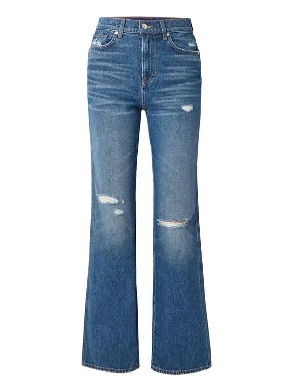 Veronica Beard Dylan High-rise Straight-leg Jeans - Blue