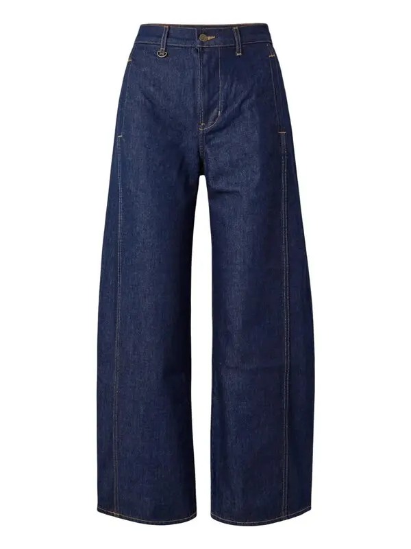 Veronica Beard Ryder High-rise Barrel-leg Jeans - Blue