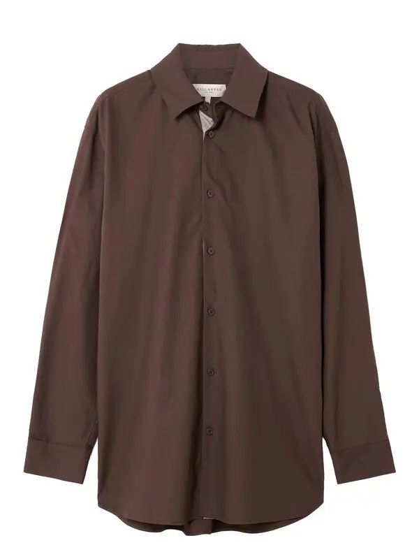 KALLMEYER Cotton-poplin Shirt - Brown