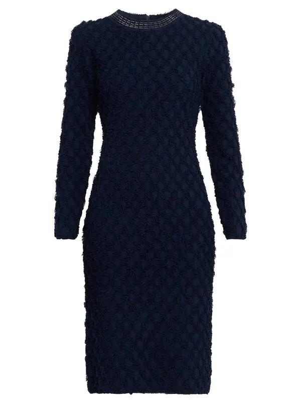 Kobi Halperin Apollo Chain-trim Dress - Navy Multi