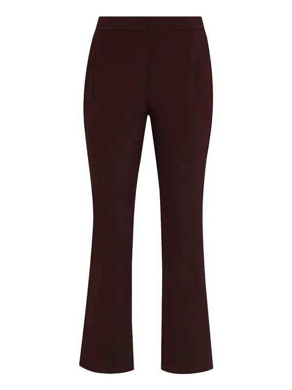 Veronica Beard Arte Kick-flare Pants - Dark Currant