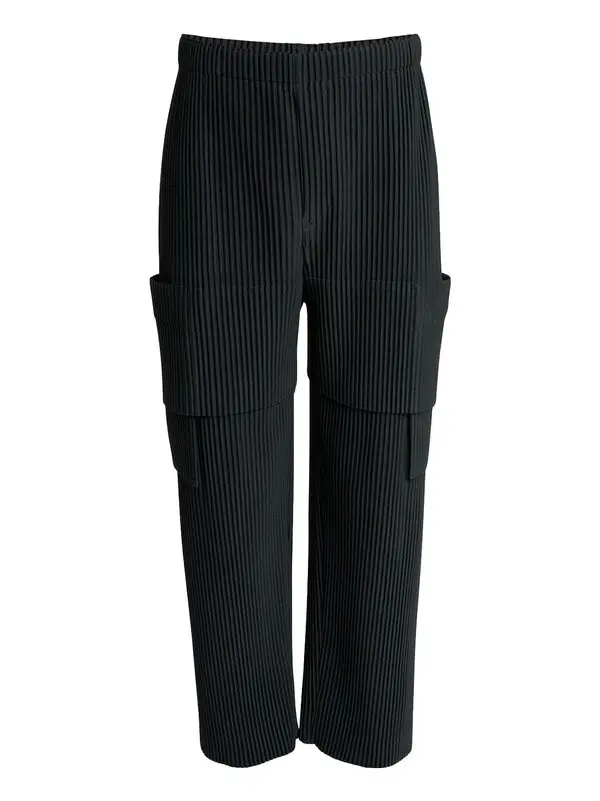 Issey Miyake Multi Pocket Pleated Trousers - Coke Gray