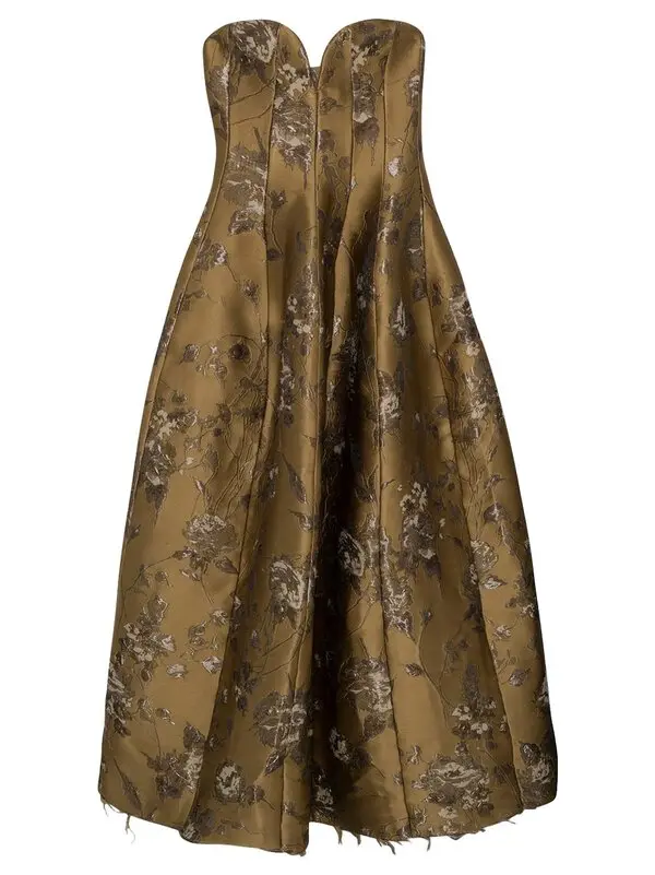 Simkhai Elaria Floral Jacquard Gown - Brwmet