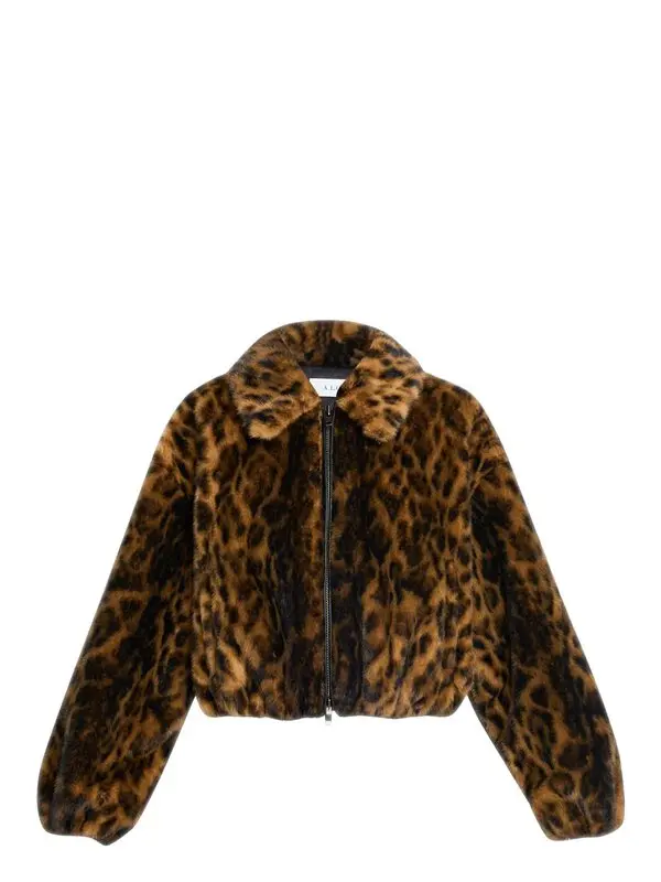A.L.C. Esme Leopard Faux Fur Jacket - Brown Multi