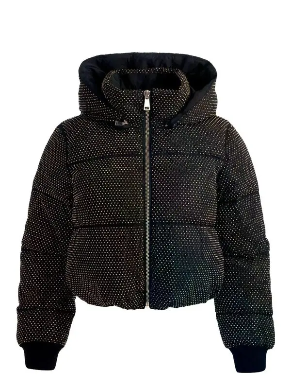 Alice + Olivia Robena Embellished Puffer Coat - Black
