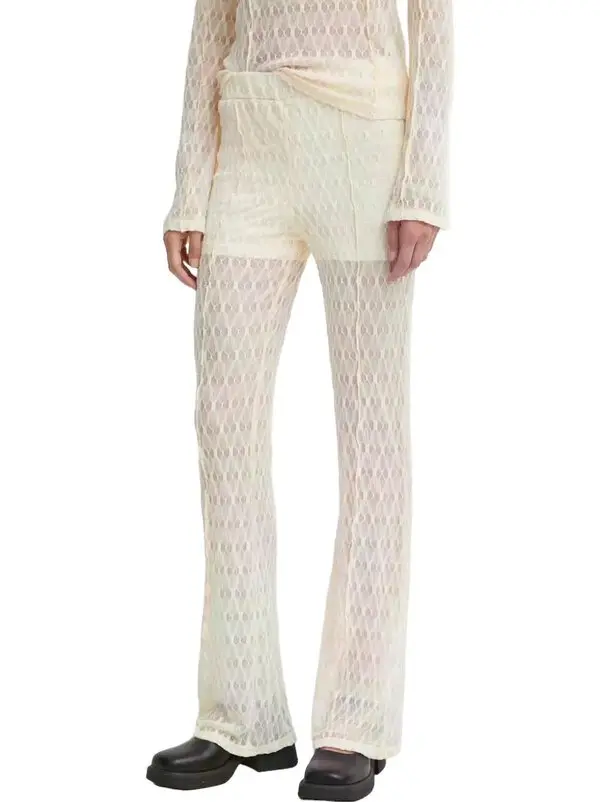 GESTUZ Licagz Textured Trousers - Neutrals