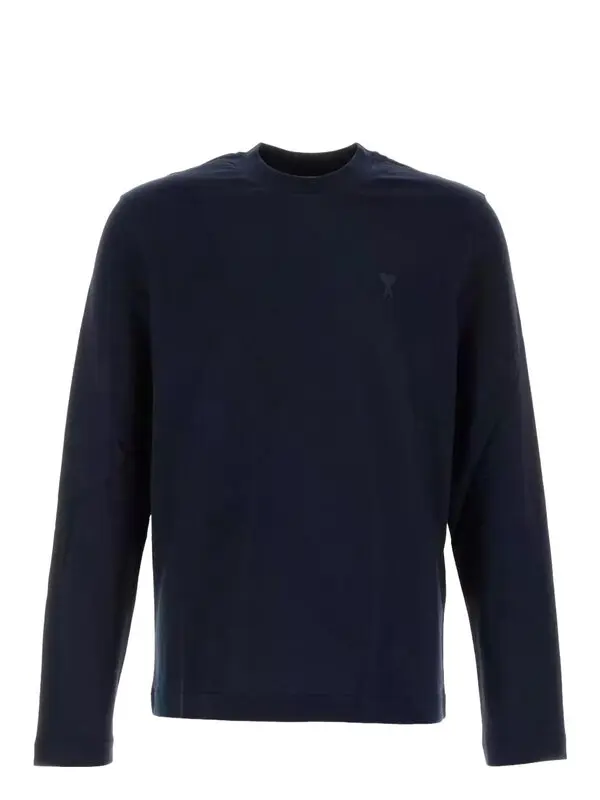 Ami De Coeur Monogram Long-sleeve T-shirt - Blue