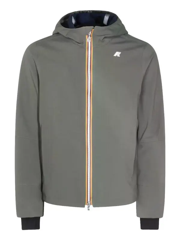 K-WAY Hooded Zip-up Jacket - Grey