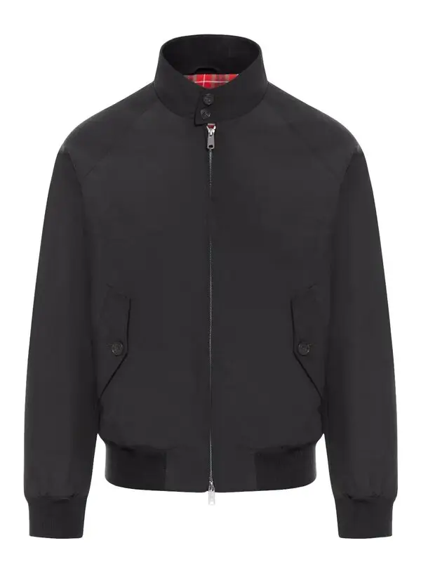 BARACUTA Zip-up Jacket - Black