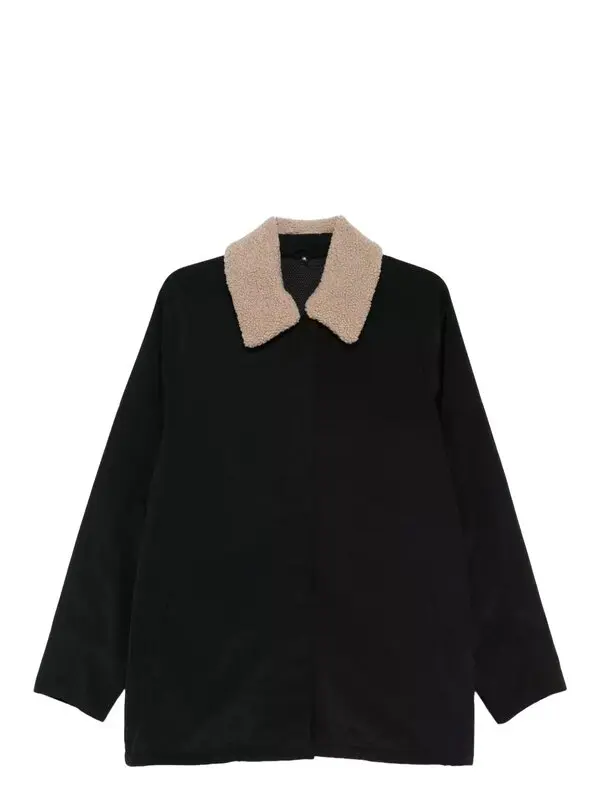 Tibi Shearling-collar Jacket - Black