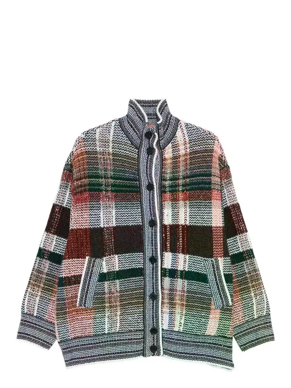 Missoni Plaid-pattern Cardigan - White