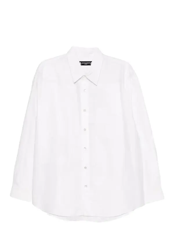 MASTERMIND WORLD Logo-embroidered Shirt - White