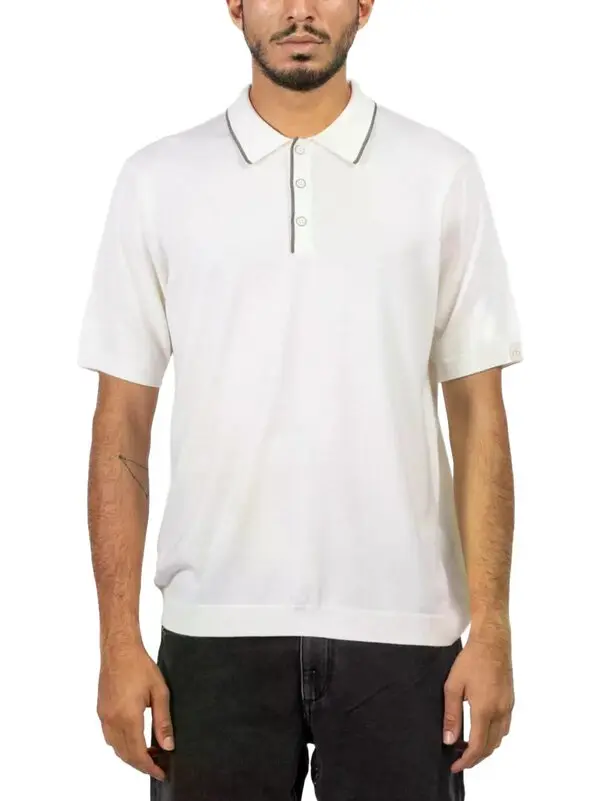 Rag & Bone Crawford Buttoned Polo Shirt - White