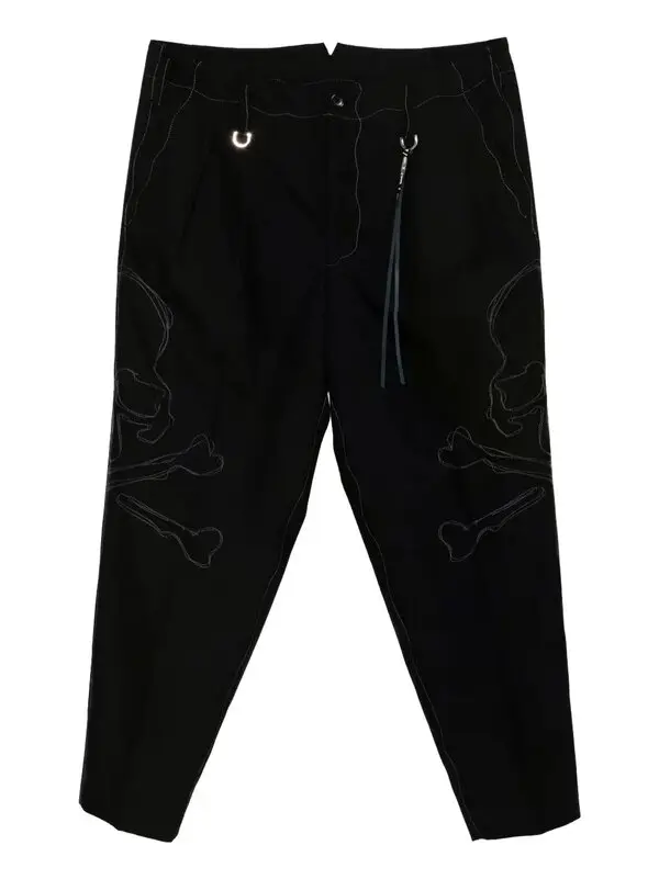 MASTERMIND WORLD Logo-embroidered Trousers - Black