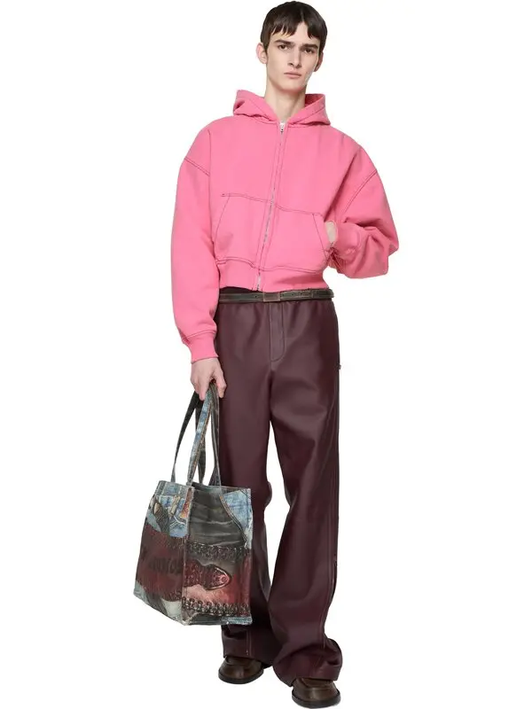 Acne Studios Hooded Zip-up Sweater - Pink