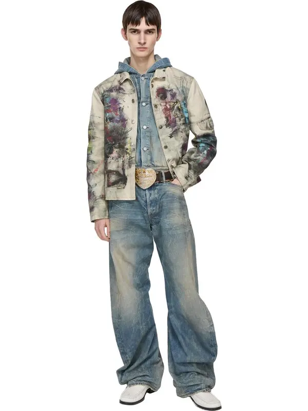 Acne Studios Trompe L'oeil Printed Jacket - White,multi
