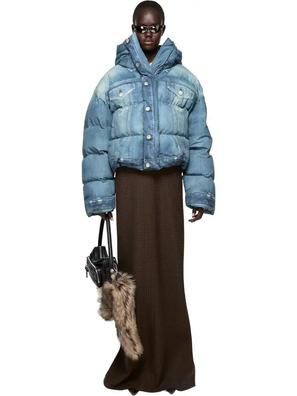 Acne Studios Oversized Puffer Down Jacket - Denim Blue