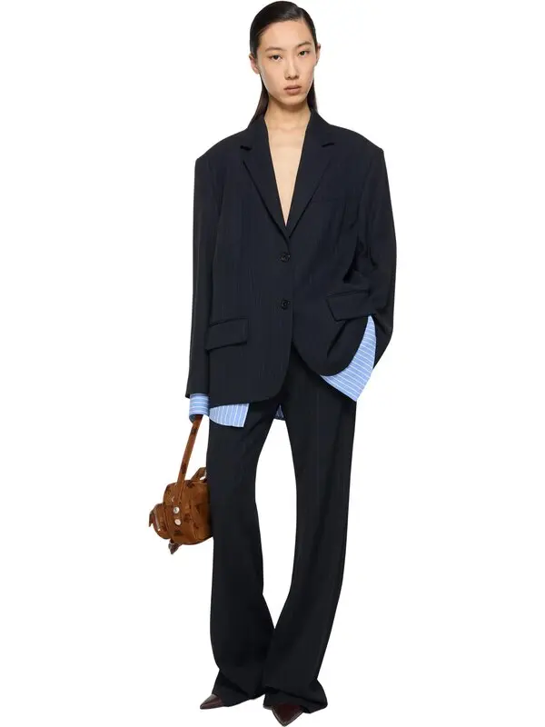 Acne Studios Layered Suit Jacket - Navy
