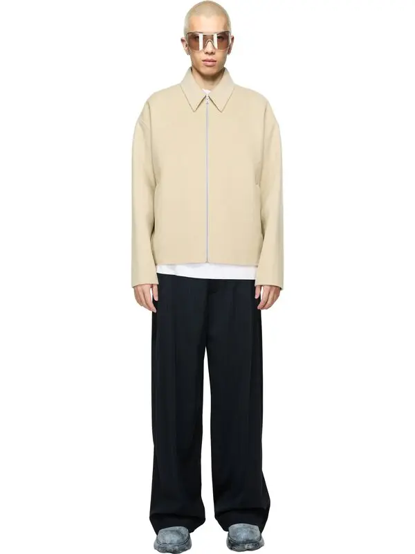 Acne Studios Wool Zipper Jacket - Oat Beige