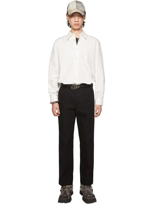 Acne Studios Twill Cotton-blend Trousers - Black
