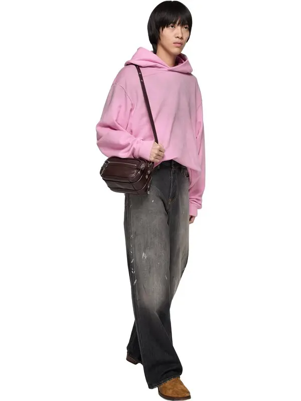 Acne Studios Logo Hooded Sweater - Cotton Candy Pink