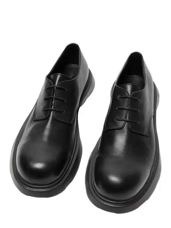 Acne Studios Leather Lace-up Derby Shoes - Black