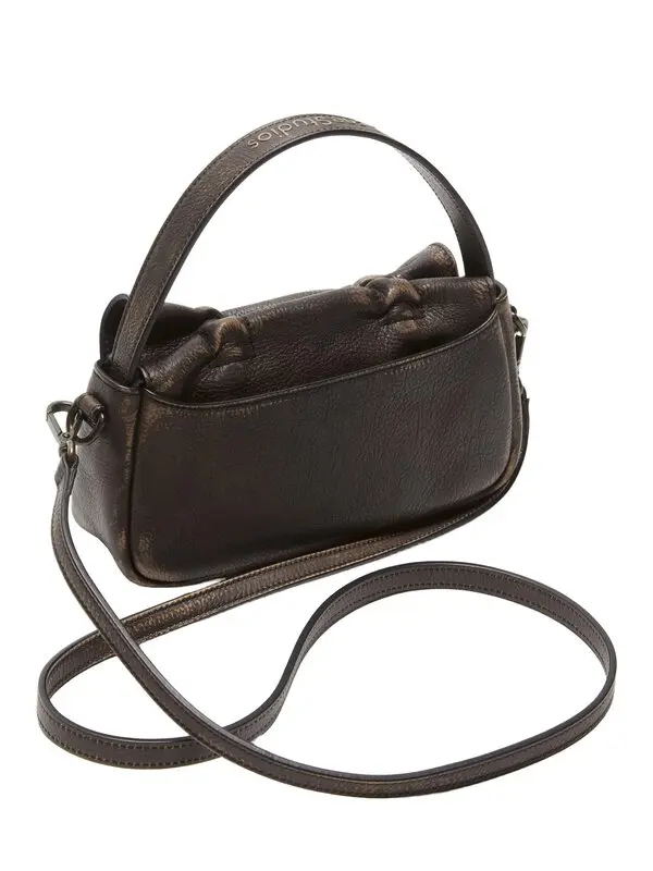 Acne Studios Multipocket Micro Crossbody Bag - Dark Brown,beige