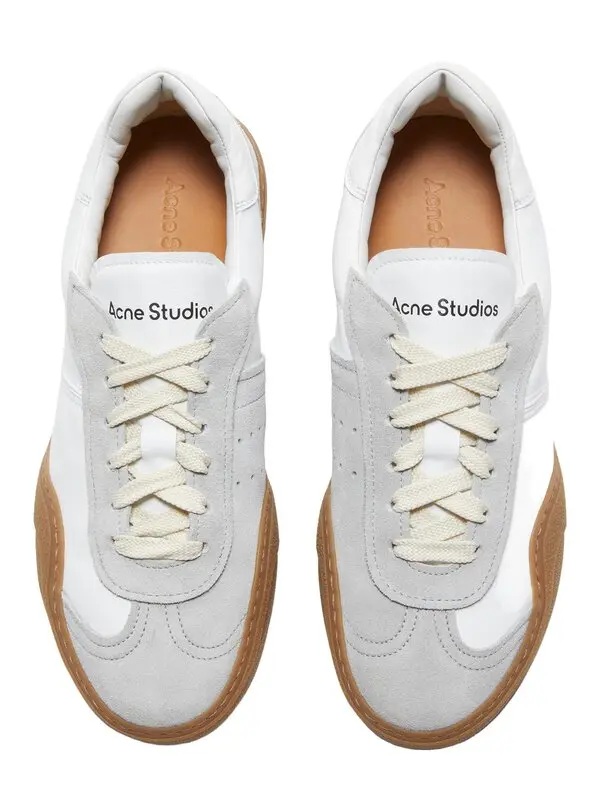 Acne Studios Lace-up Sneakers - White,brown
