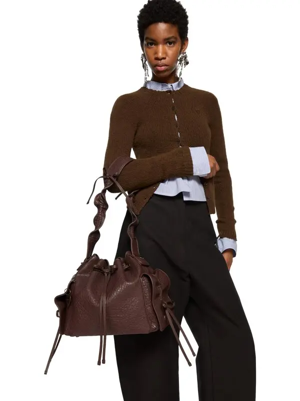 Acne Studios Multipocket Bucket Bag - Chocolate Brown