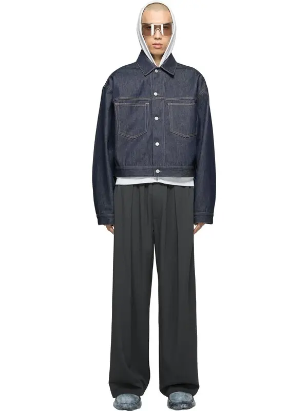 Acne Studios Denim Jacket Boxy Fit - Indigo Blue