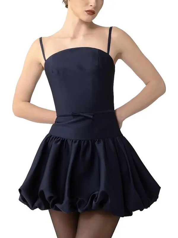 SAU LEE Maddie Mini Dress - Navy
