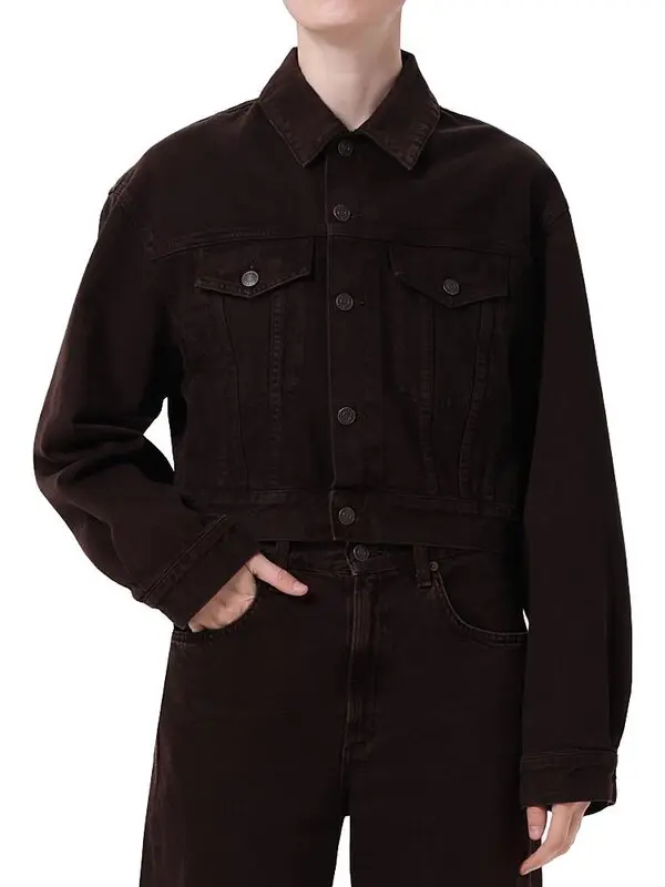 AGOLDE Radley Trucker Jacket - Sloe Berry