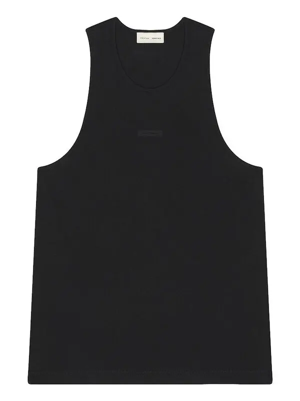 Fear Of God Vintage Fit Tank In Black - Jet Black