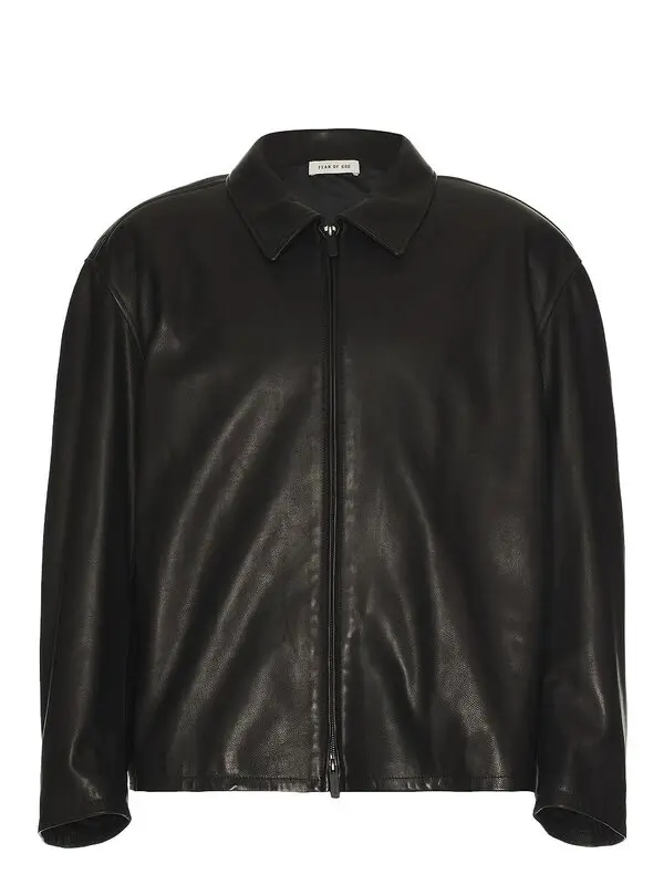 Fear Of God Rider Leather Jacket - Black