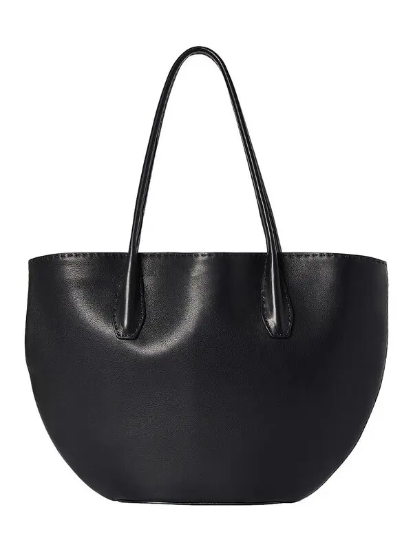 THE ROW Alger Tote - Black & Dark Brown Ans