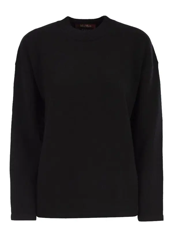 Max Mara Pisano Wool And Cashmere Knit Jumper - Black