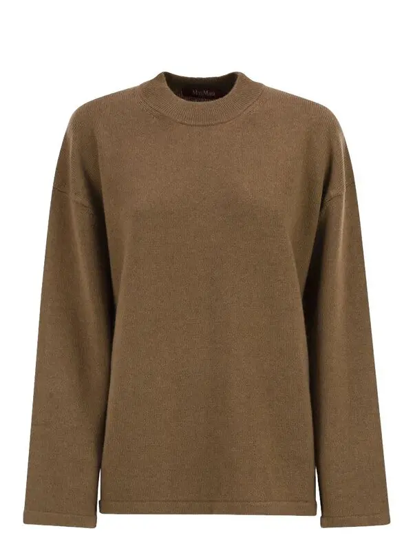 Max Mara Pisano Wool And Cashmere Knit Jumper - Brown