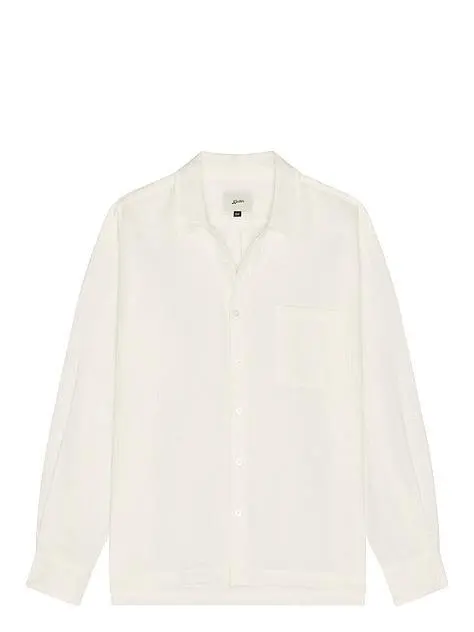 BATHER Waffle Leisure Shirt - White