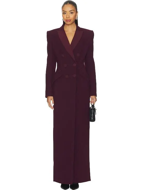 SANS FAFF Amberly Evening Blazer Dress - Bordeaux