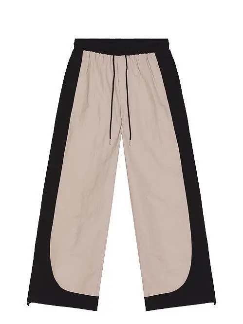 WISH ME LUCK Runners Club Pants In Black, White - Black & White