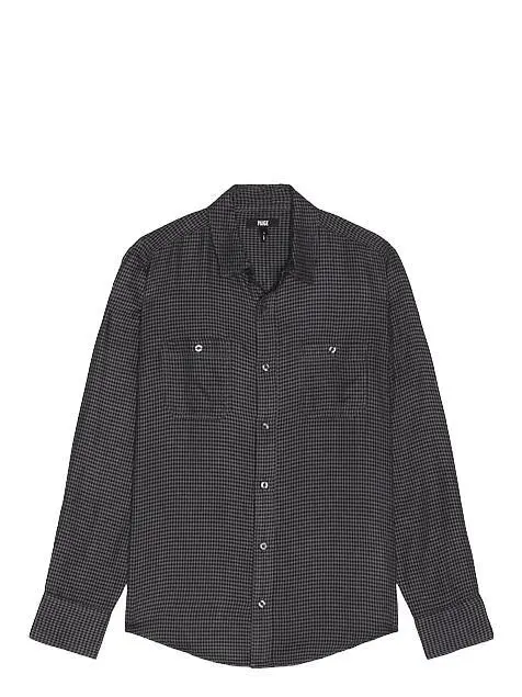 Paige Everett Shirt In Blue - Dark Navy & Blue Ash