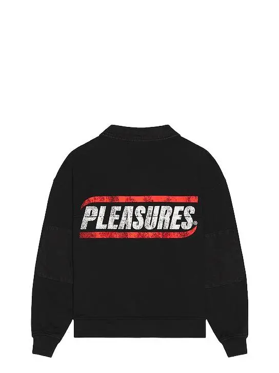 PLEASURES Gentle Polo Sweatshirt - Black