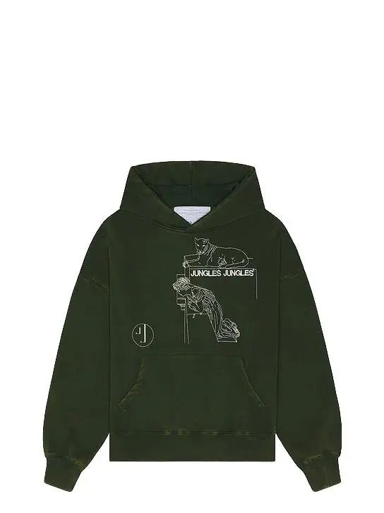 JUNGLES Looking Downward Hoodie - Green